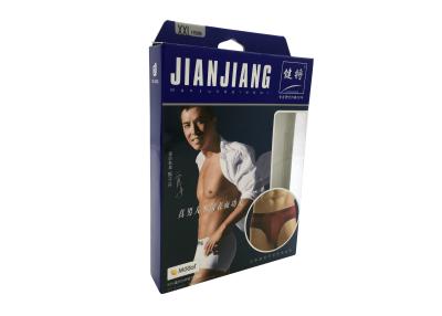 China Clear Window Foldable Underwear Packaging Boxes Cardboard Glossy Finishing for sale