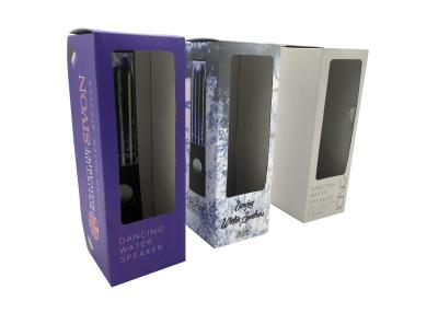 China Offset Printed Window Custom Folding Boxes , Tall Cardboard Boxes For Storage for sale