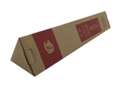 China Gift Packing Corrugated Triangle Cardboard Boxes Recyclable Offset Printing for sale