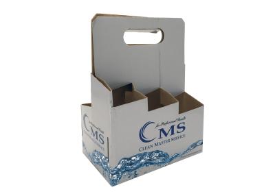 China Single Wall Corrugated Cardboard Boxes Duplex Board Six Pack Beer Carrier for sale
