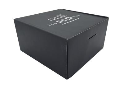 China Corrugated Cardboard Shipping Boxes , Large Black Cardboard Boxes Foldable for sale