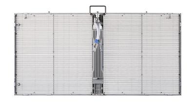 China High Brightness Transparent LED Curtain Screen,Transparent Glass LED Display,Glass Video Display for sale