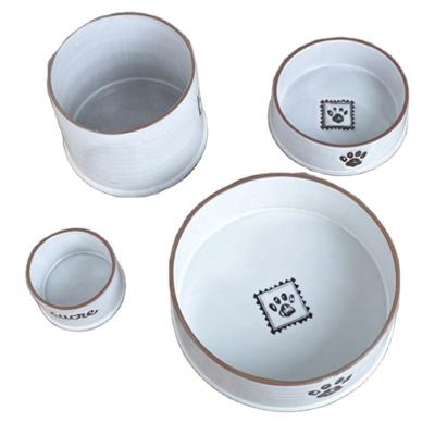 Cina Il cane ceramico personale sostenibile lancia forma rotonda con il supporto in vendita