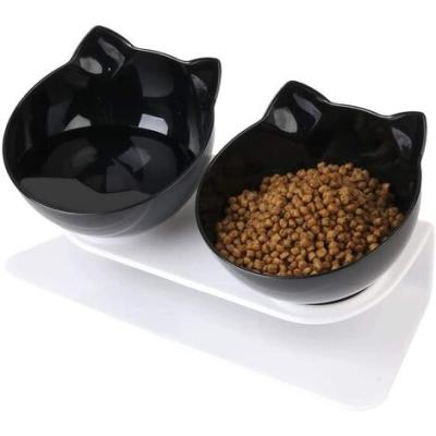 Cina Doppio ceramico su misura sostenibile Cat Bowl Multifunctional in vendita
