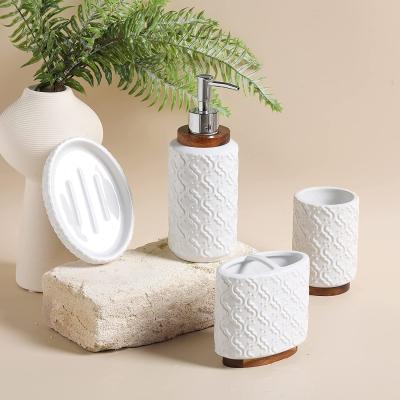 Cina Bagno ceramico bianco su ordinazione messo per il ODM dell'OEM della doccia della decorazione dell'hotel in vendita