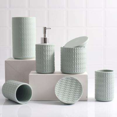 Cina Il bagno ceramico sostenibile commerciale ha messo di lusso per gli accessori del bagno in vendita