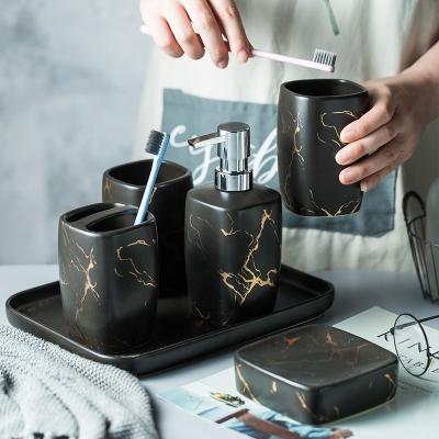 Cina Gli accessori di lusso su ordinazione del bagno della ceramica, bagno di marmo mette per il regalo domestico dell'hotel in vendita