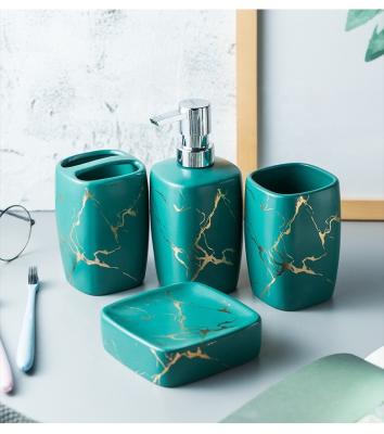 Cina Gli accessori di lusso su ordinazione del bagno della ceramica, bagno di marmo mette per il regalo domestico dell'hotel in vendita