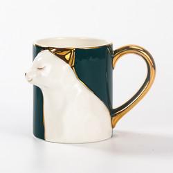 Cina Tazze di caffè ceramiche fatte a mano con capacità del modello 400ml del fronte di Fox in vendita