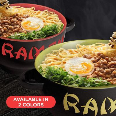 Cina Ciotola ceramica stampata su ordinazione di ramen messa per forma rotonda della tagliatella della minestra in vendita