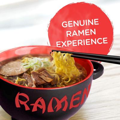 Cina Ciotola ceramica stampata su ordinazione di ramen messa per forma rotonda della tagliatella della minestra in vendita