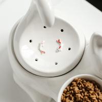 China 2L Ceramic Pet Water Fountain Automatic Cat Water Bowl Quiet Pump 5V for sale