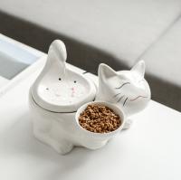 China 2L Ceramic Pet Water Fountain Automatic Cat Water Bowl Quiet Pump 5V for sale
