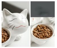 China 2L Ceramic Pet Water Fountain Automatic Cat Water Bowl Quiet Pump 5V for sale