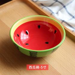 Cina Ciotola ceramica bollente dipinta a mano creativa, ciotole del gelato della porcellana del modello dell'anguria in vendita