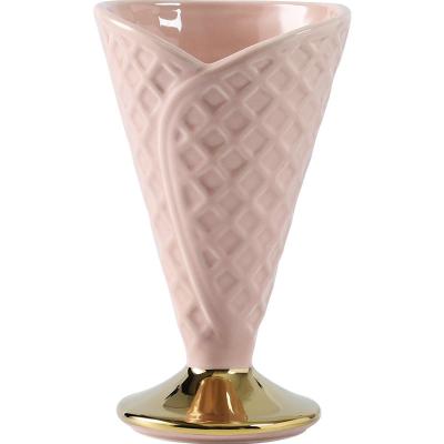 Cina Tazza domestica ceramica della decorazione della porcellana per l'OEM del dessert alla panna del ghiaccio in vendita