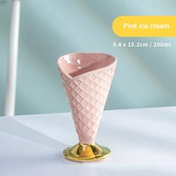 Cina Tazza domestica ceramica della decorazione della porcellana per l'OEM del dessert alla panna del ghiaccio in vendita