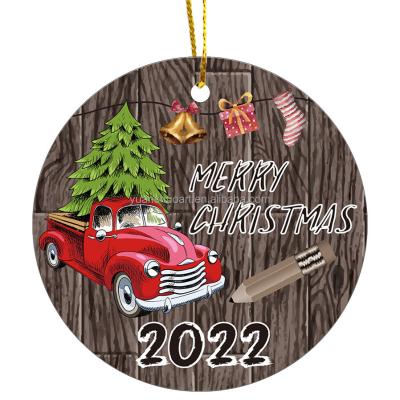 Cina L'albero di Natale d'attaccatura ceramico su ordinazione orna per la decorazione di festa di festival in vendita