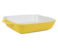 China Color Glaze Ceramic Baking Tray 8.5 Inch Non Stick Rectangle Baking Pan for sale