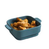 China Customized Small Square Ceramic Baking Dish 10cm for Home Restaurant Oven Use for sale