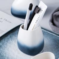 China White Ceramic Bathroom Set 5 Piece Soap Dispenser Toothbrush Holder Tumbler Soap Dish Lotion Dispenser for sale