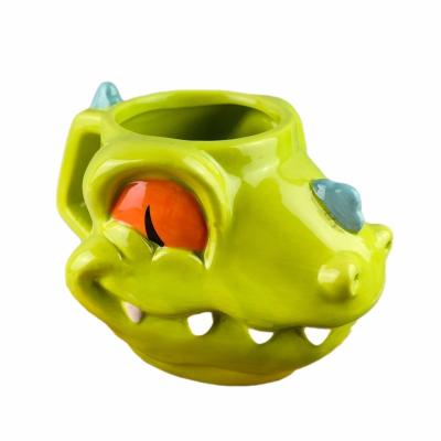Cina Creative Office Ceramic Animal Mug Water Cup Cartoon Anime Dinosaur Mug in vendita