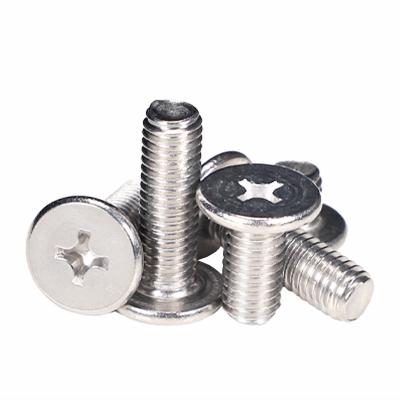 China CM304 stainless steel cross flat head screw wholesale, flat head screw, screw, thin head machine screw M2/M3/M4/M5/M6 for sale