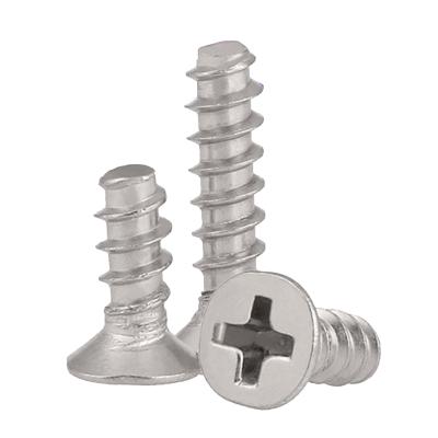 China KB nickel-plated cross countersunk head self-tapping screws, flat head and flat tail self-tapping nails, small screws for glasses, M1/M2/M3/M4/M5 for sale