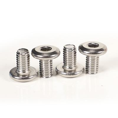 China 201 stainless steel flat head chamfered hexagon socket head screws furniture screws flat head hexagon socket head machine wires M5/M6/M8 for sale