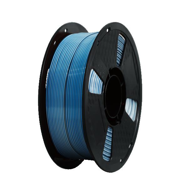 Quality Dual Color Gradient Silk PLA 3D Printer Filament 1.75mm Multi Color Change Effect for Creative Art for sale