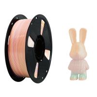 Quality Eco Friendly Silk PLA Tri Color 3D Printer Filament 1.75mm 1kg Smooth Gradient for sale