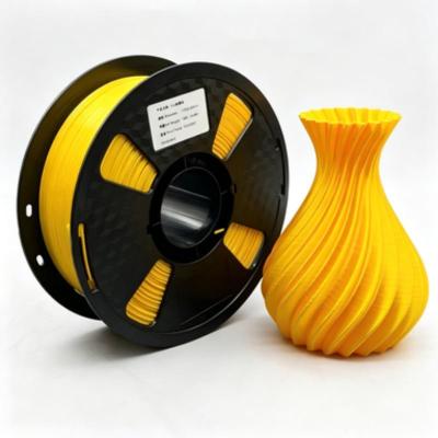China Yellow Bulk 1.75 Pla Filament Eco Biodegradable Bubble Free Smooth Printing Material for sale
