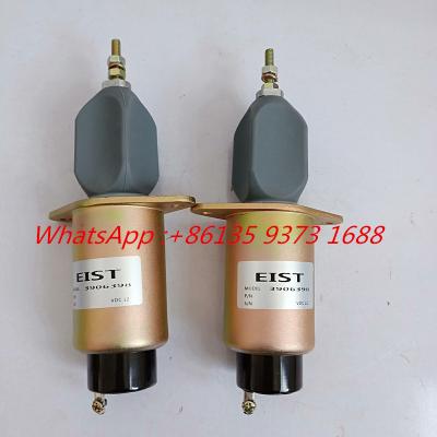 China Hot Sell Cummins 6CT8.3 Engine Shut off Solenoid Valve 3906398 12V for sale