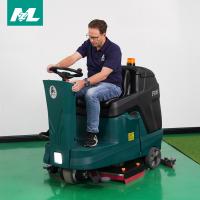 Quality 1700W Auto Ride On Scrubber Dryer Industrial Floor Cleaning Machine 110L for sale
