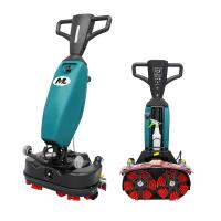 China Battery Powered Mini Floor Scrubber Buffer Cleaning Machine Hand Pushed Industrial for sale