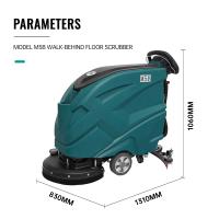 China Mechancial Battery Powered Walk Behind Floor Scrubber Cleaning Machine Buffer 50L for sale