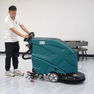 China Industrial Walk Behind Floor Scrubber 83AH Battery Mechanical Design for sale
