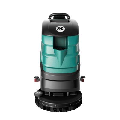 China Commercial Walk Behind Floor Cleaner Polisher Scrubbing Machine 100Ah Battery for sale