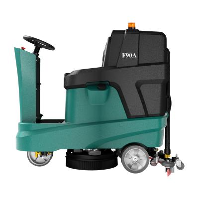China Intelligent Auto Ride On Floor Scrubber Machine 900W 120rpm Customized for sale
