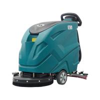 Quality BRS Brush Walk Behind Commercial Floor Scrubber Machine 830mm Squeegee for sale