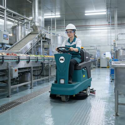 China Heavy Duty Sit On Floor Scrubber Rideable Floor Cleaner Machine 4000 M²/H for sale