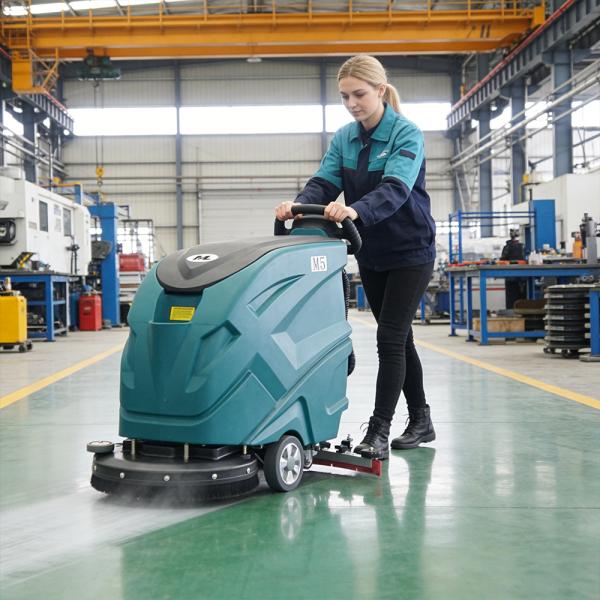 Quality Professional Walk Behind Floor Scrubber with 48L Water Tank Perfect for Hospitals for sale