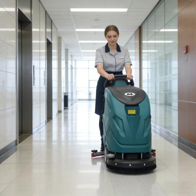 China 48L Tank Walk Behind Floor Scrubber Machine | 4.5h Long Working Time for sale