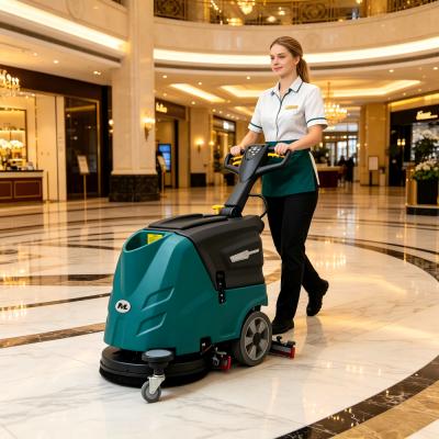 China Walk Behind Floor Scrubber Smart Adjustable Handle for Custom Grip & Improved Operator Comfort at Work for sale