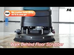 90w 21inch walk behind auto scrubber machine mop for floor washing cleaning