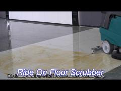 intelligent auto ride on floor scrubber machine 900w 120rpm customized