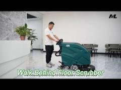 marble industrial electric walk behind floor scrubber mop machine customized