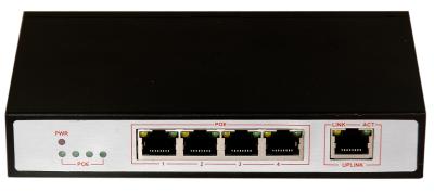 China 4 Port POE Switches with 1Port Gigabit IEEE802.3af , IP Camera POE Powered Switch for sale