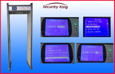 China Weatherproofing Walk through Metal Detector 8 Distinct Zones For School Checking for sale