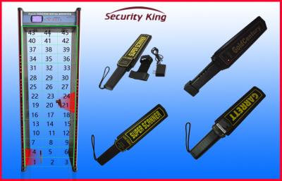 China 45 Detection Zones Walk Through Metal Detector with adjustable Sensitivity for sale